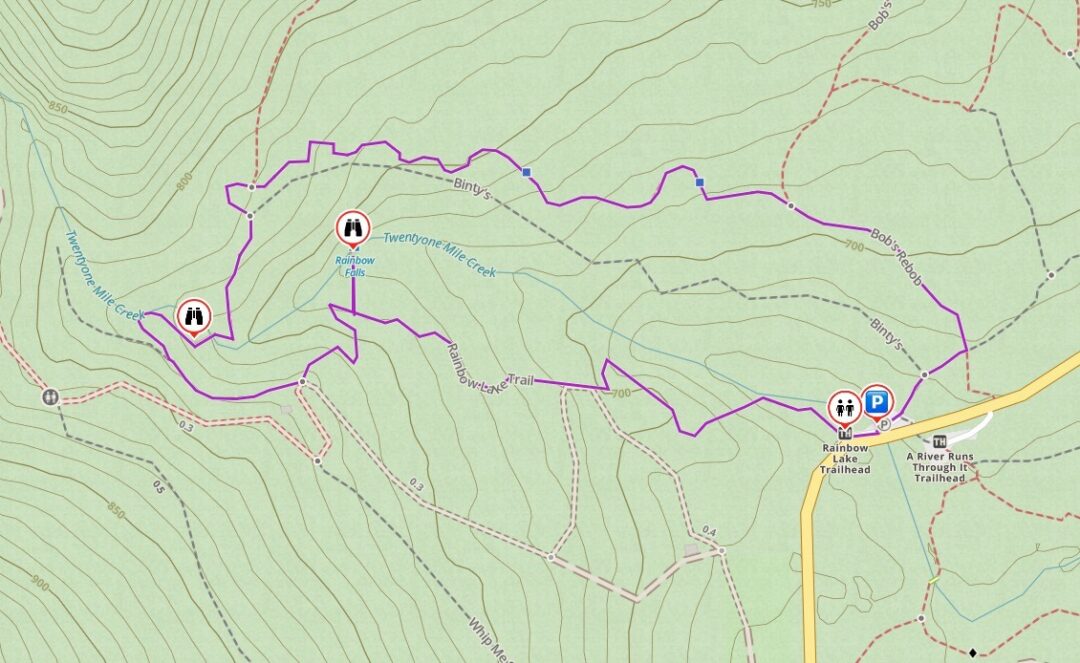 Rainbow Falls Loop Trail in Whistler