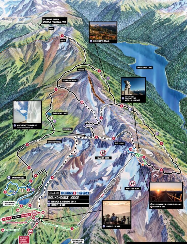 High Note Trail in Whistler (By a Season's Pass Holder)