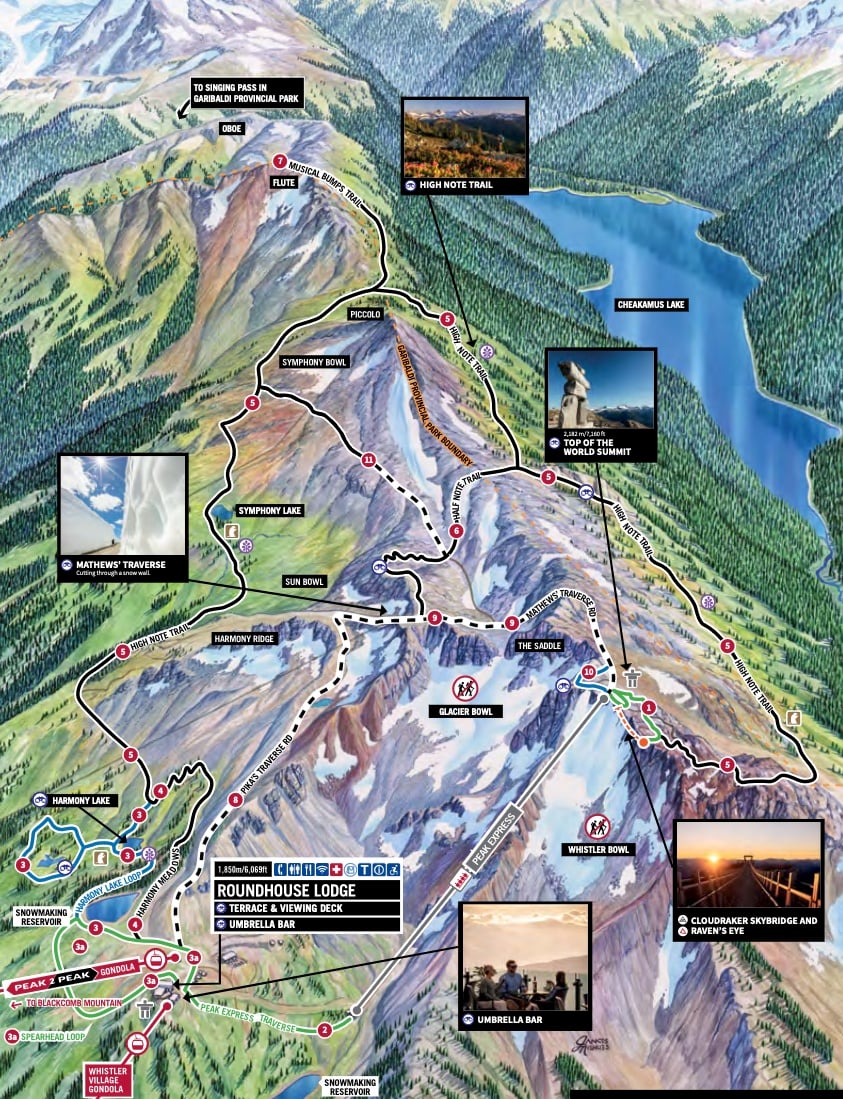 HighNoteTrailMap - Happiest Outdoors