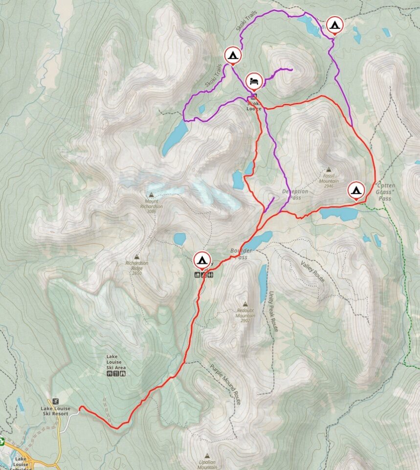 Skoki Loop Hiking and Backpacking Trail Guide